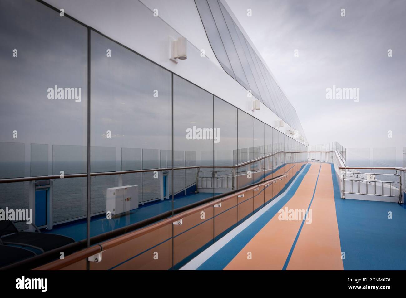 Cruise ship deck and windows Stock Photo - Alamy