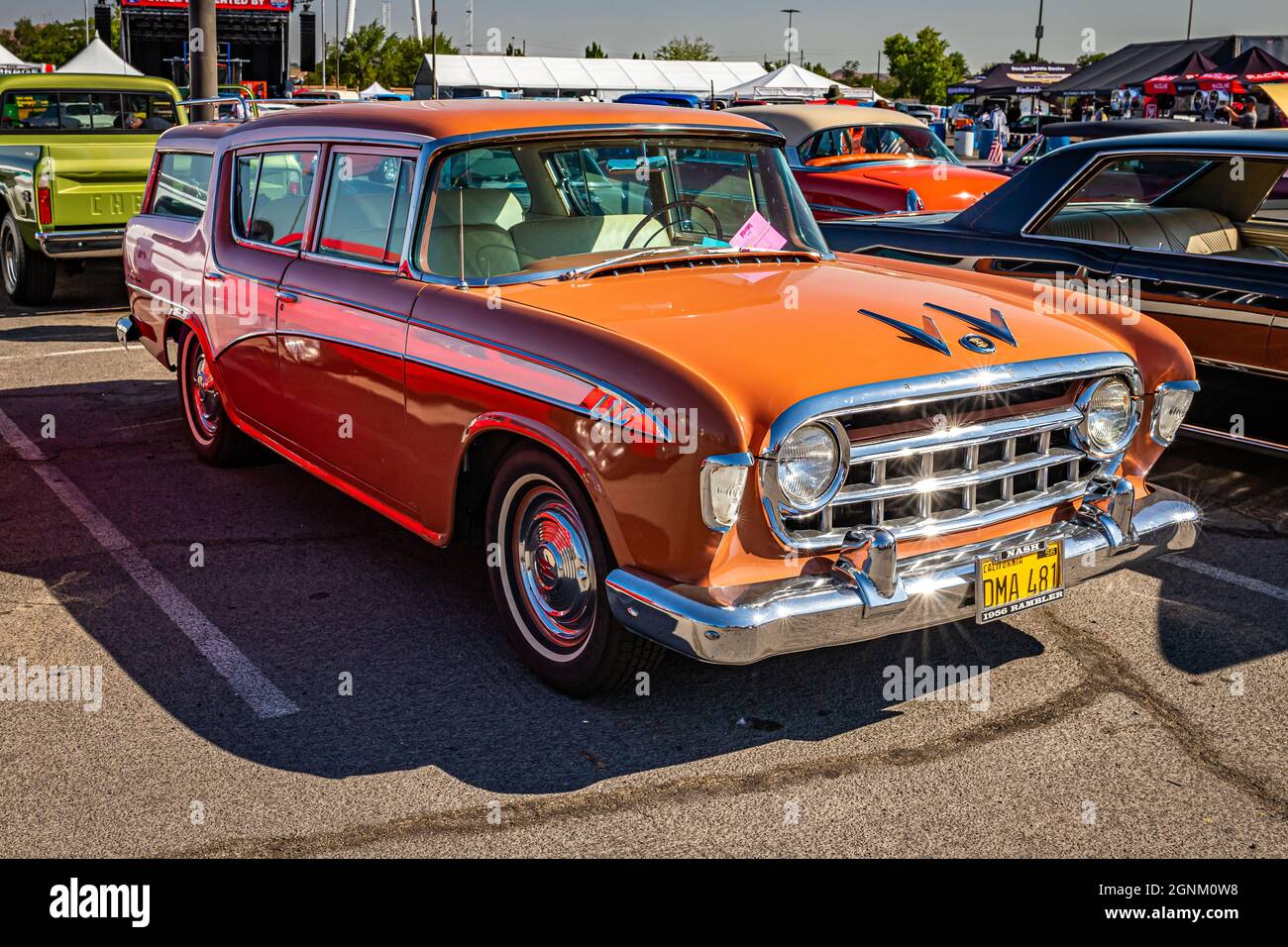 Reno, NV - August 4, 2021: 1956 Nash Rambler Cross Country station ...