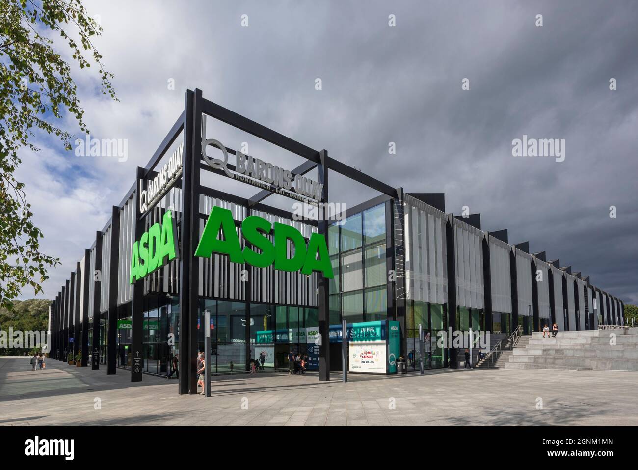The Barons Quay Asda shopping centre in Northwich Stock Photo - Alamy
