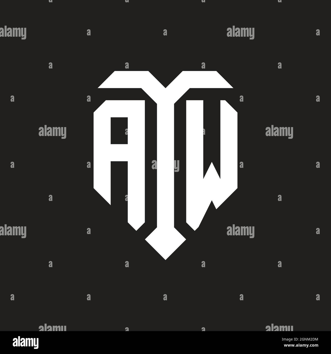 AX logo with shield white orange shape design template isolated on ...