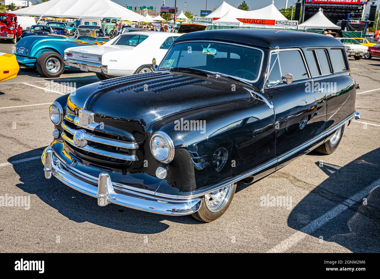 Reno, NV - August 4, 2021: 1952 Nash Rambler station wagon at a local ...