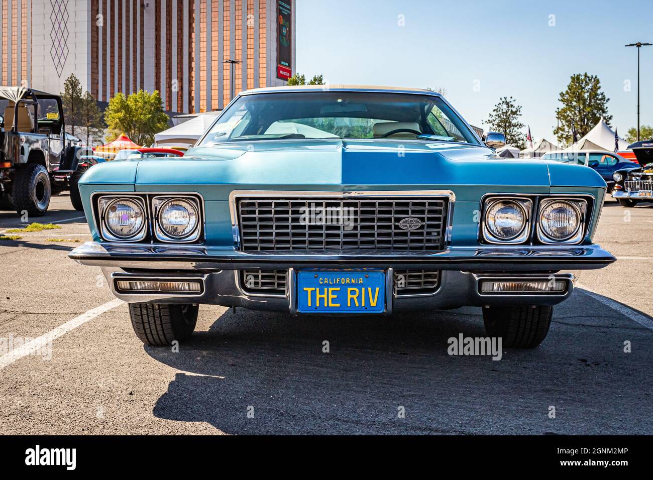 Reno, NV - August 4, 2021: 1972 Buick Riviera hardtop coupe at a local ...