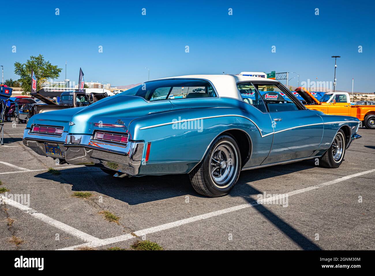 Reno, NV - August 4, 2021: 1972 Buick Riviera hardtop coupe at a local ...
