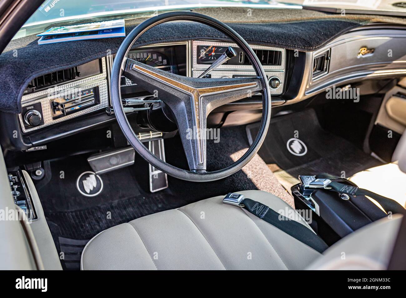 Reno, NV - August 4, 2021: 1972 Buick Riviera hardtop coupe at a local ...
