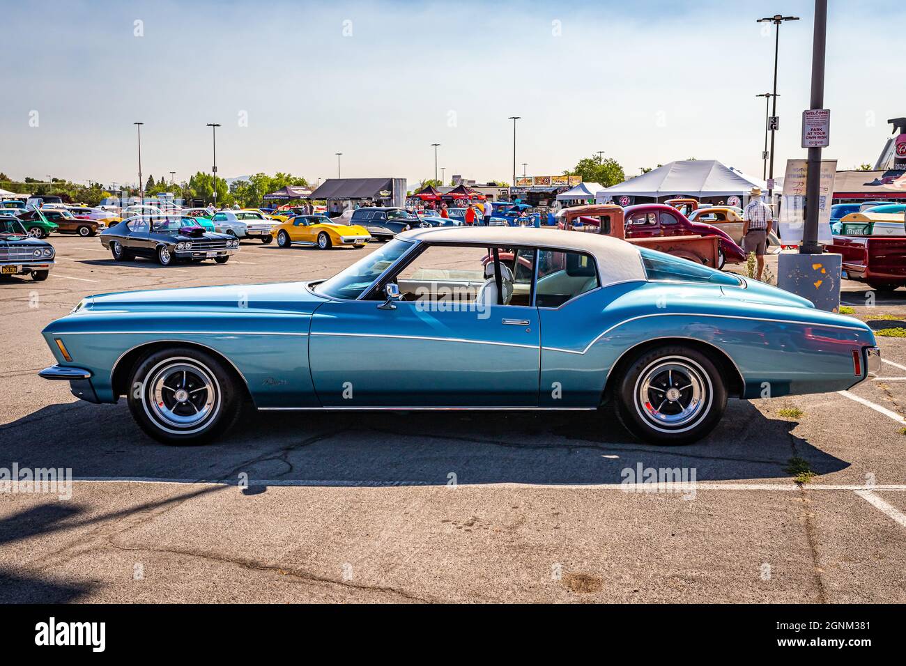 Reno, NV - August 4, 2021: 1972 Buick Riviera hardtop coupe at a local ...