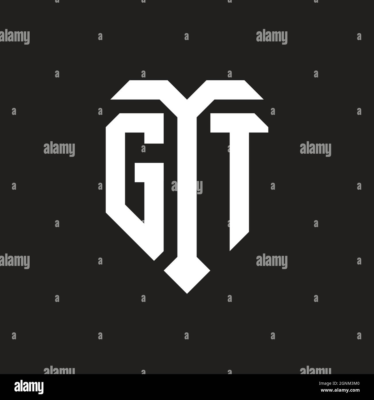 HB logo with shield white orange shape design template isolated on ...