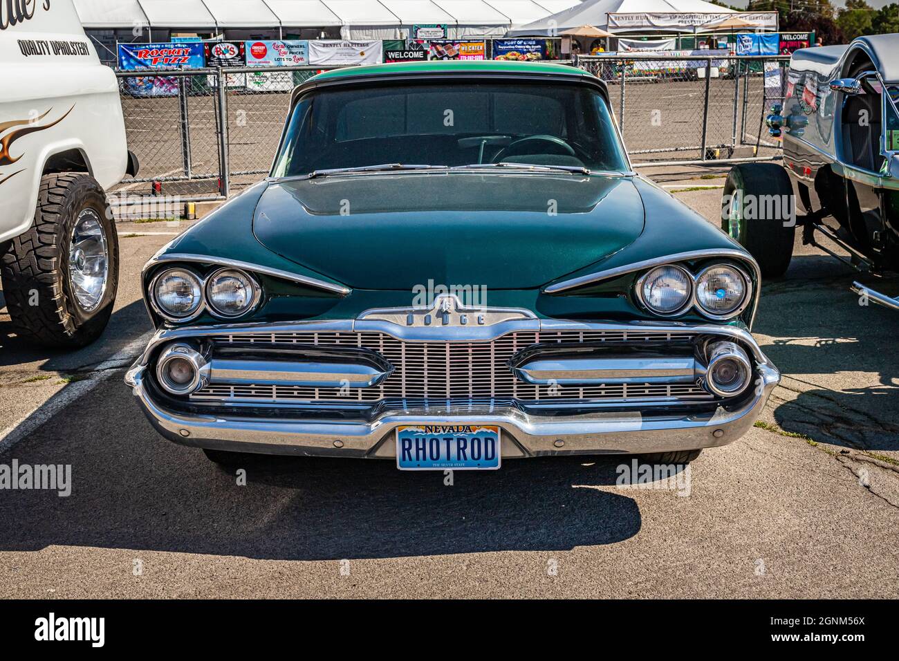 Reno, NV - August 4, 2021: 1959 Dodge Coronet coupe at a local car show ...