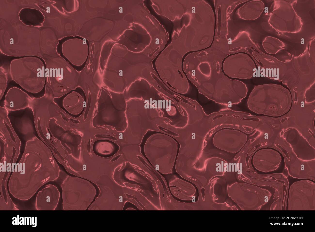 creative red shiny melted stainless steel digital drawn background or ...