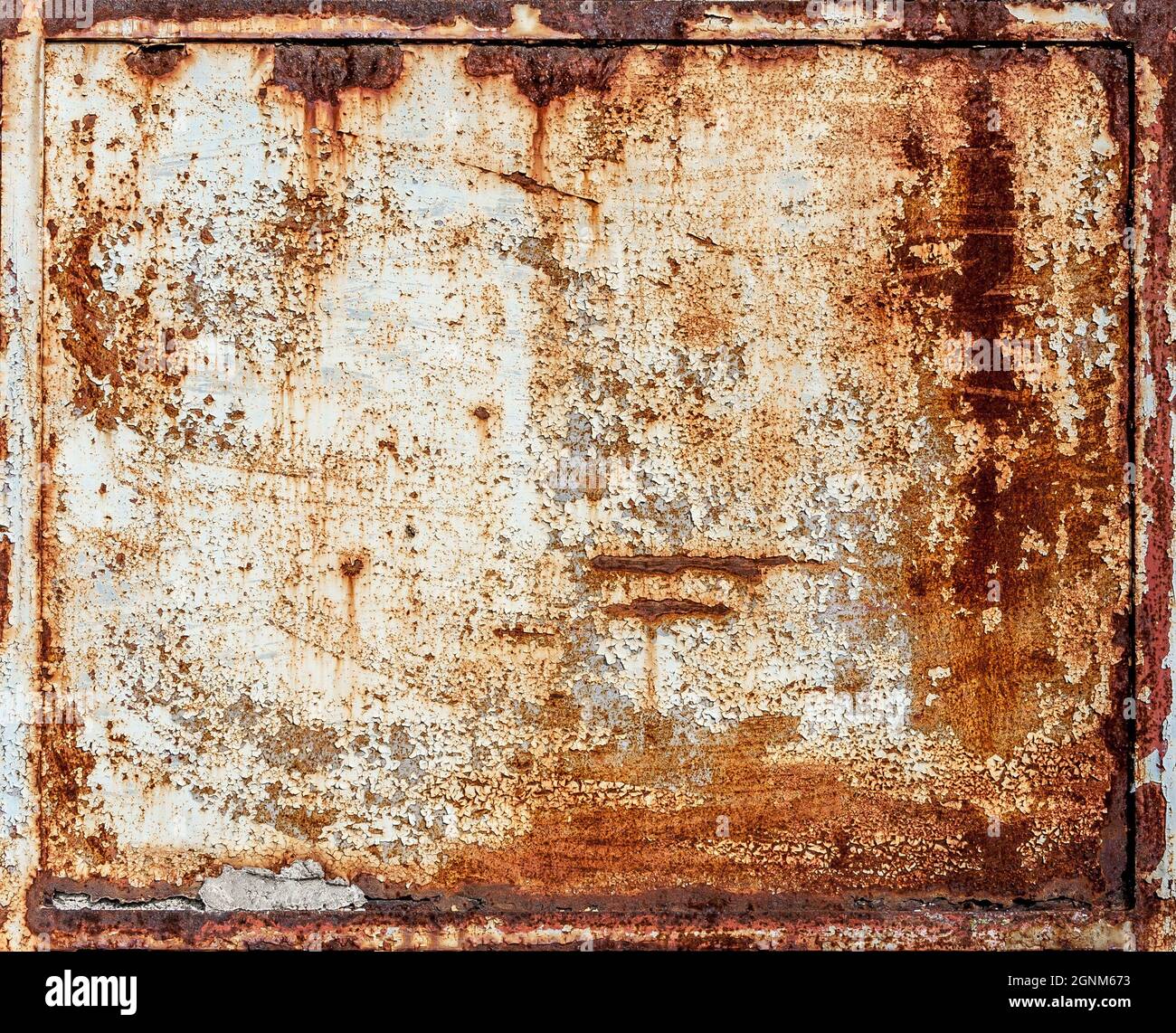 rusty and scratched metal panel background Stock Photo - Alamy