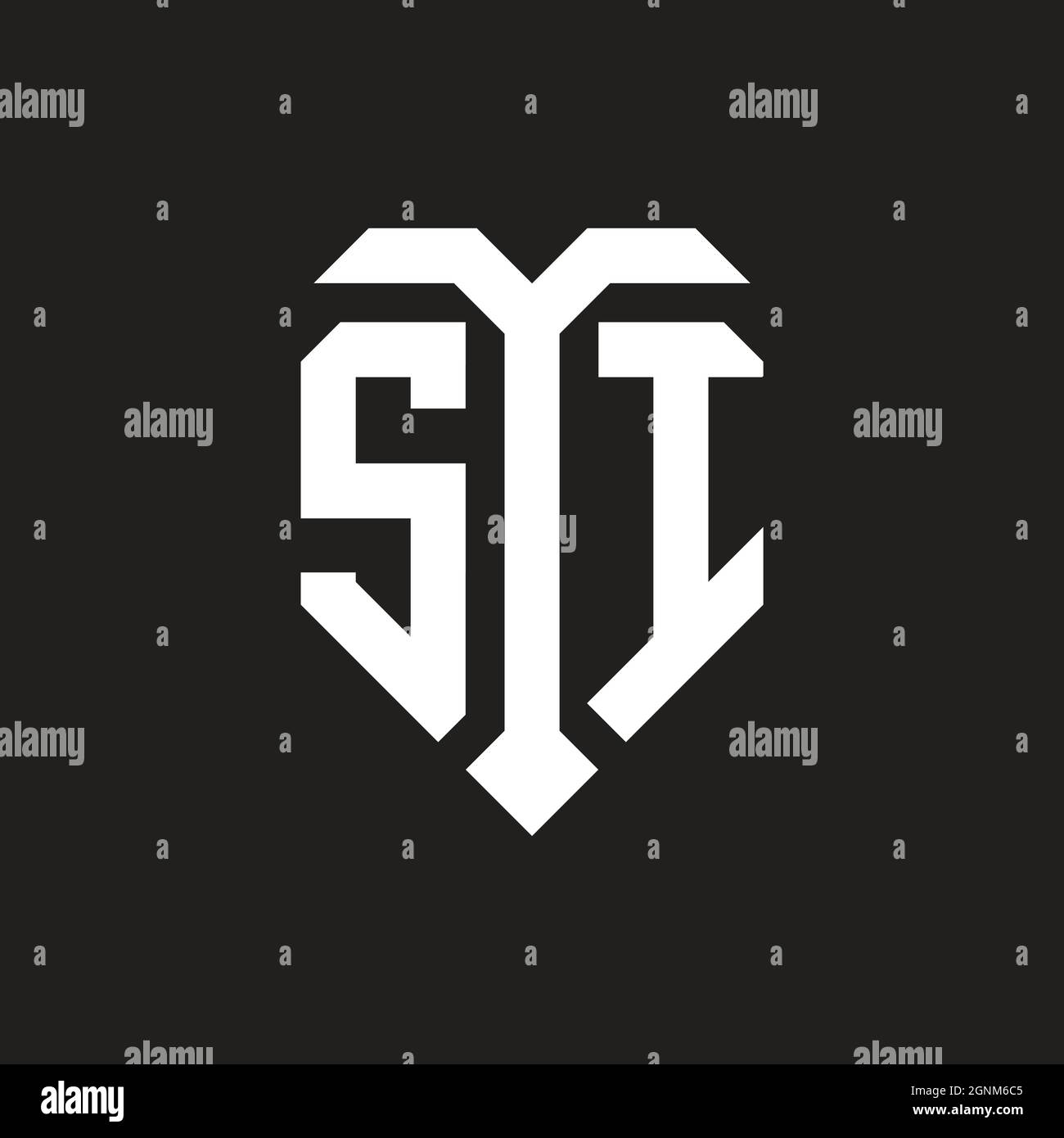 UC logo with shield white orange shape design template isolated on ...