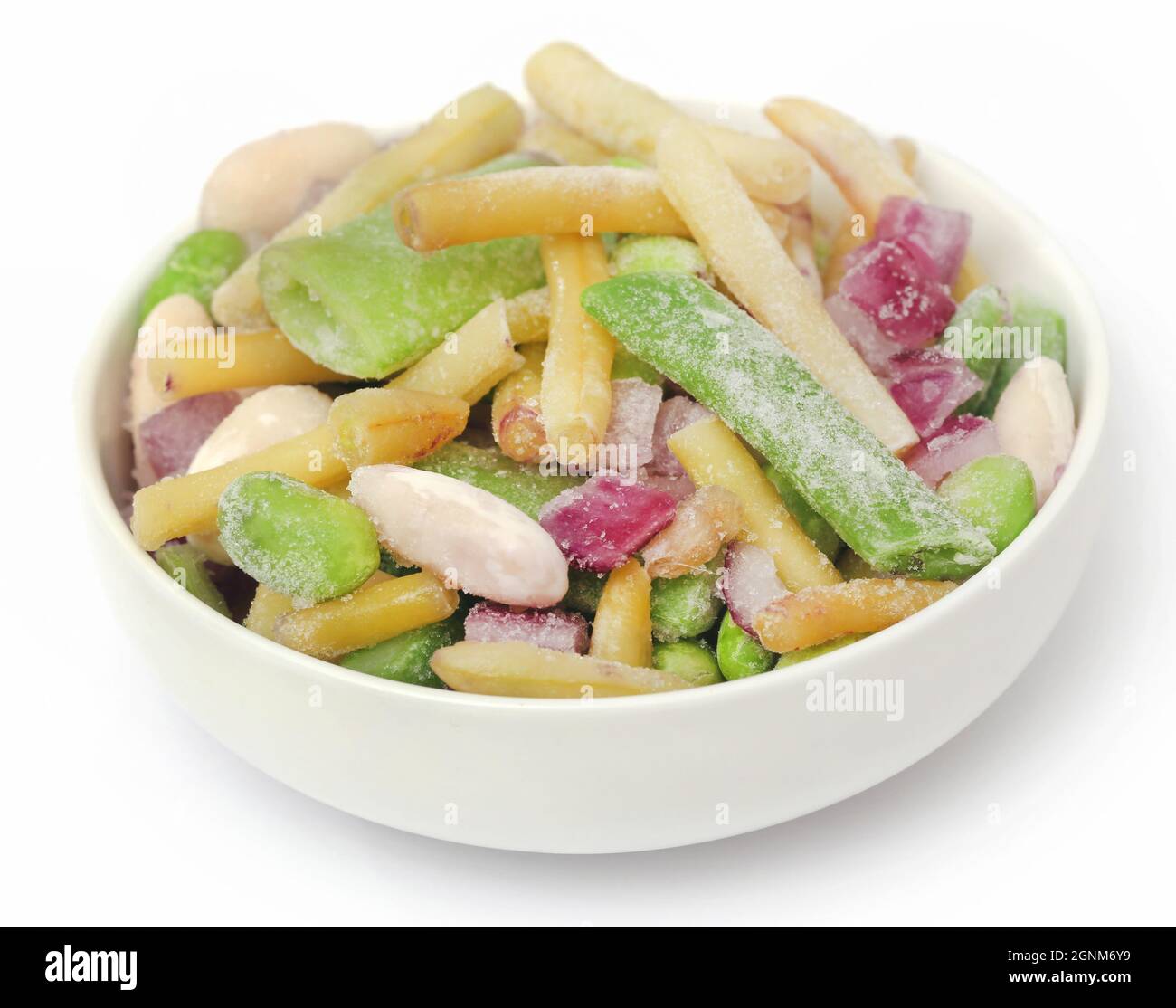 Frozen vegetables over white background Stock Photo - Alamy