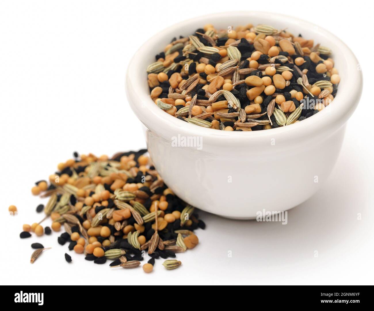 Mixed spices named as pach foron masala in Indian subcontinent Stock ...