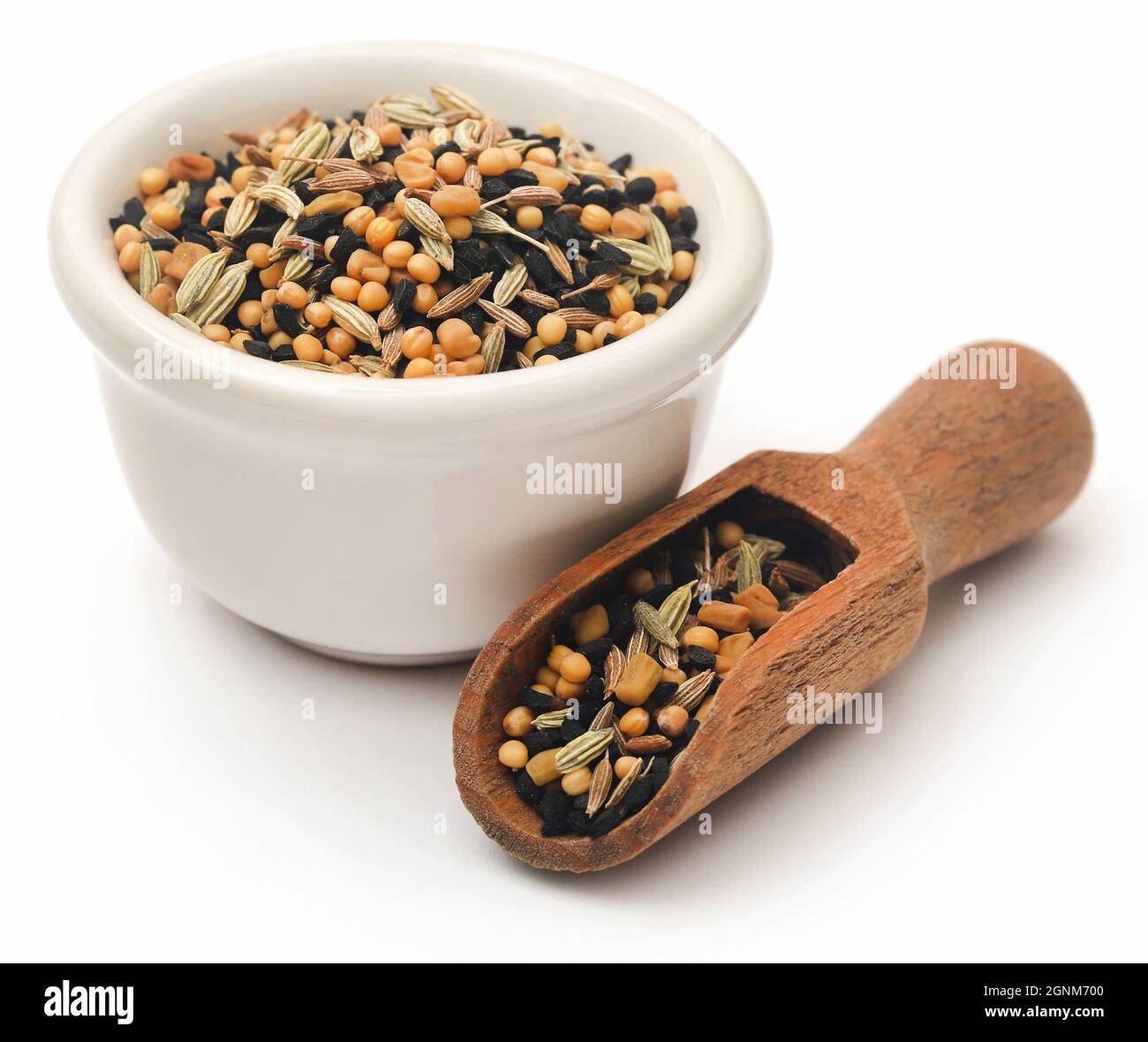 Mixed spices named as pach foron masala in Indian subcontinent Stock ...