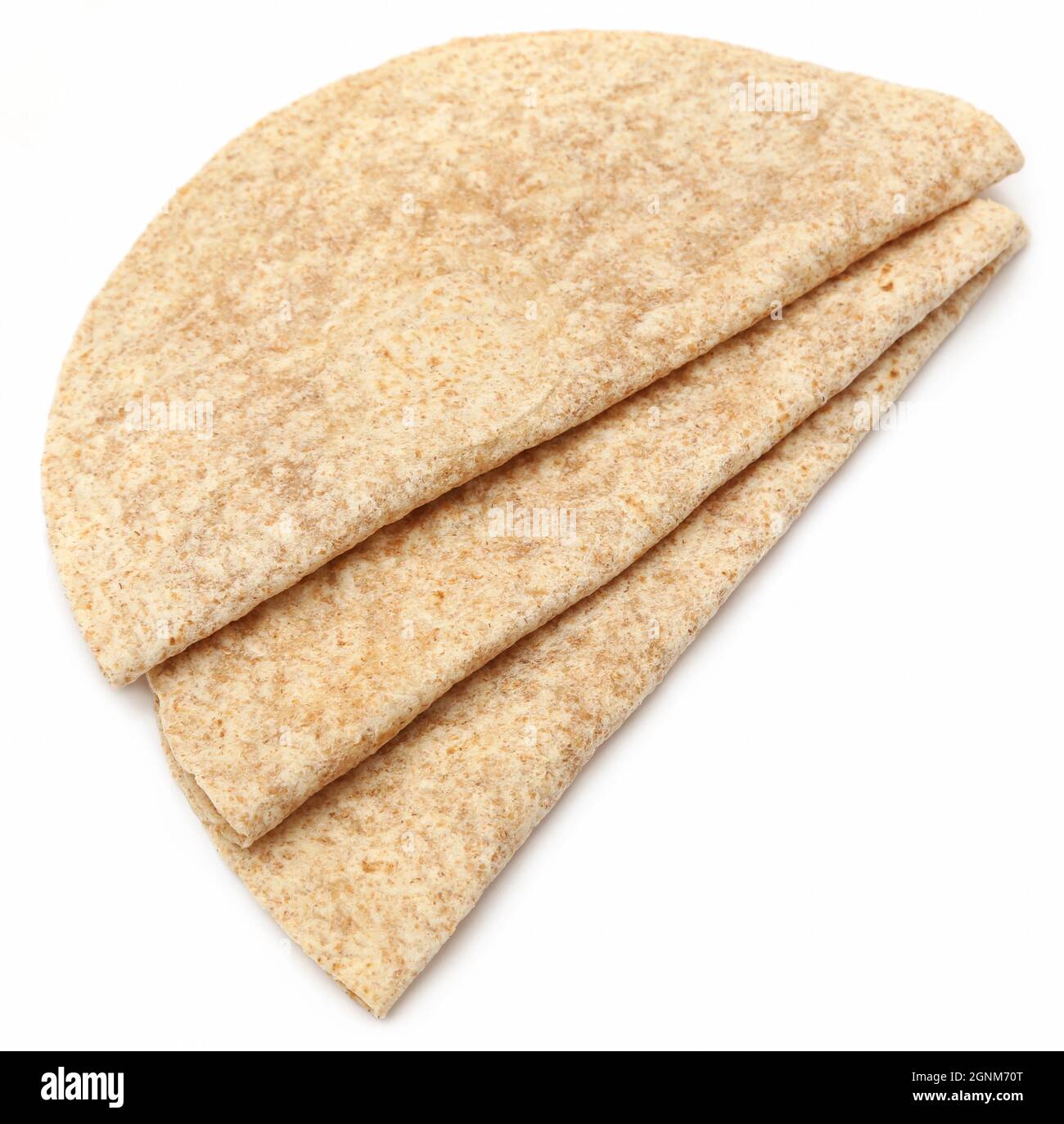 Tortilla bread isolated over white background Stock Photo - Alamy