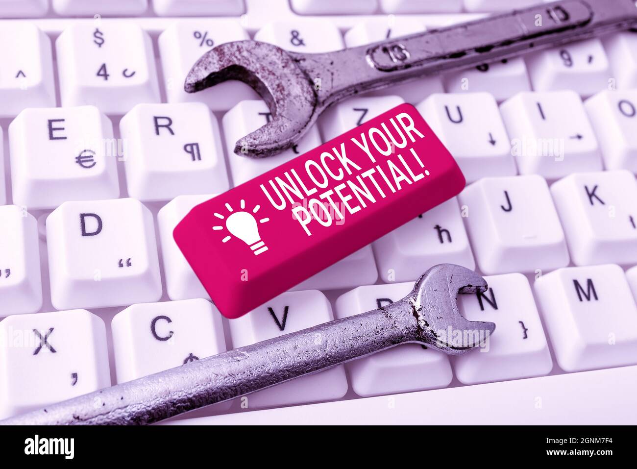 Text sign showing Unlock Your Potential. Business idea release ...
