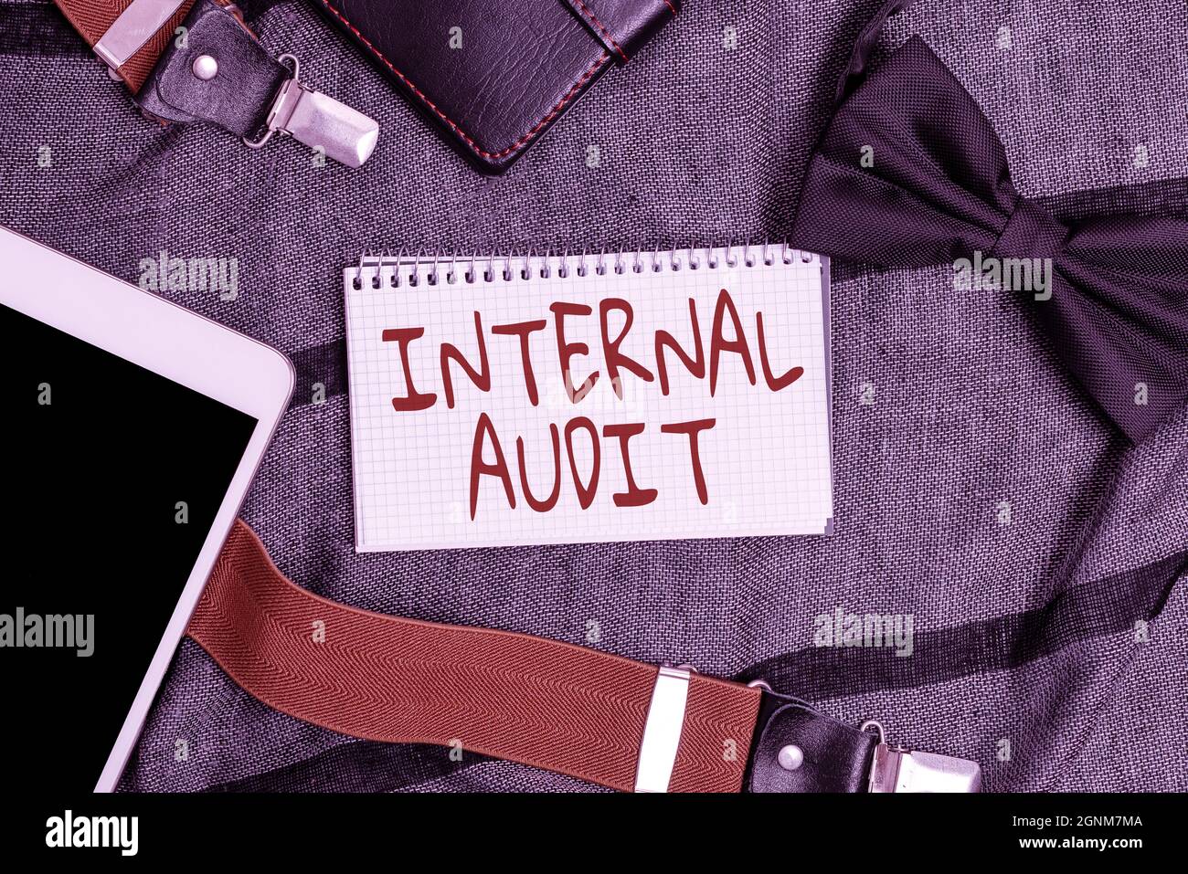 Handwriting text Internal Audit. Business showcase Evaluates the ...