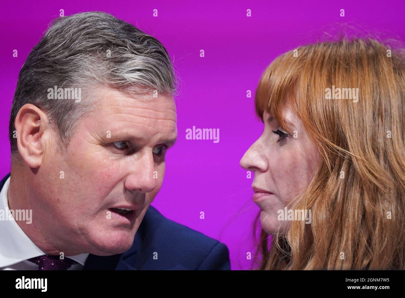 Labour Party leader Sir Keir Starmer and deputy leader Angela Rayner ...