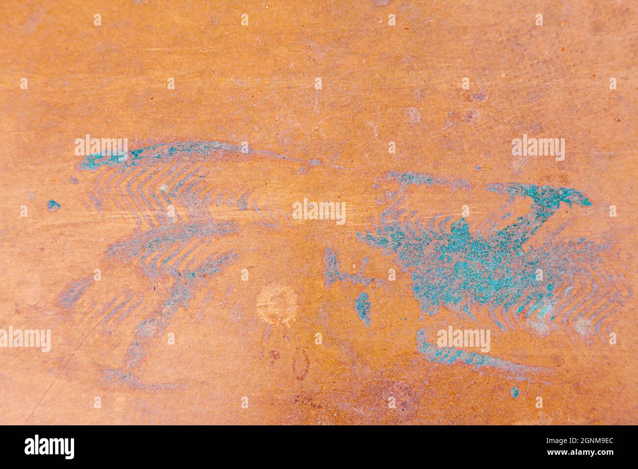 rusty and scratched metal panel background Stock Photo - Alamy
