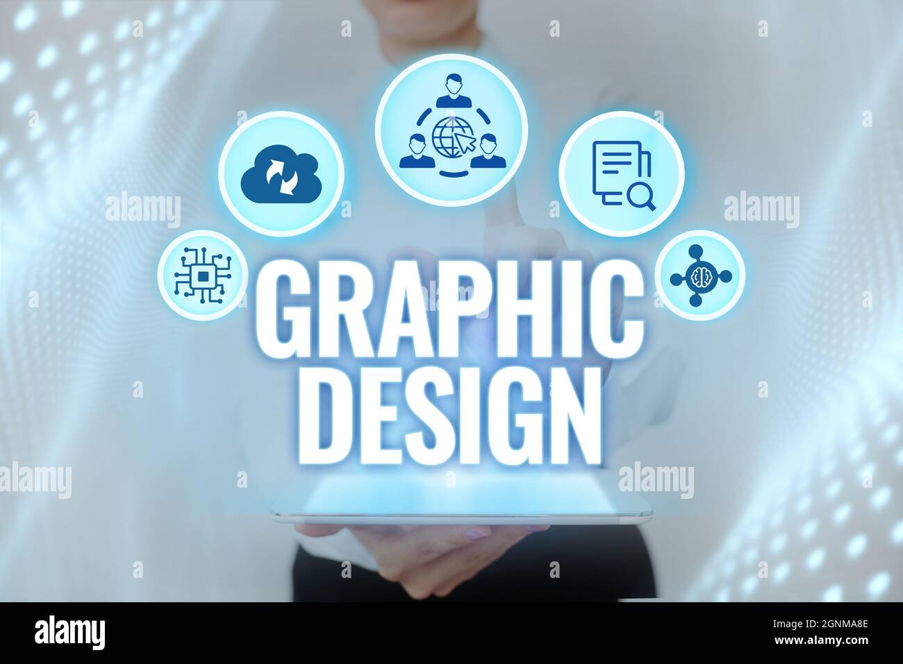 Text sign showing Graphic Design. Conceptual photo art or skill of ...