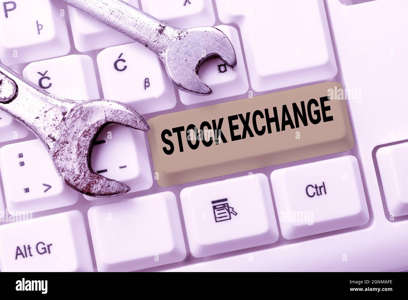 Text caption presenting Stock Exchange. Business showcase An electronic ...