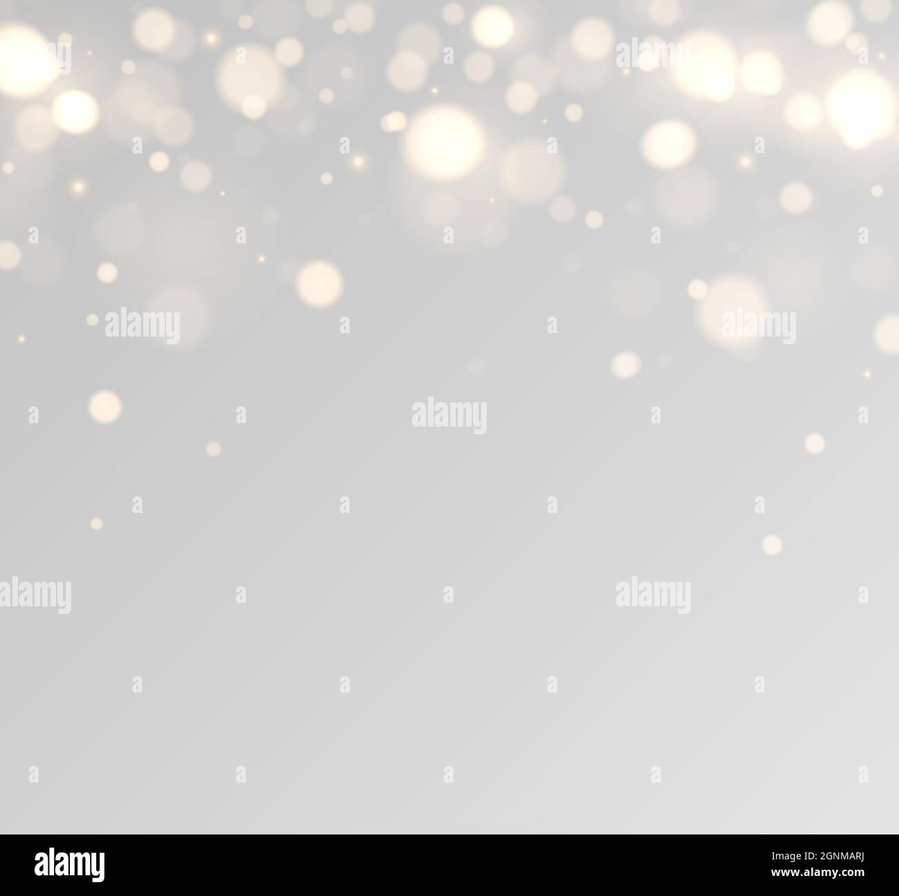 Shining bokeh isolated on transparent background. Golden bokeh lights with glowing particles ...
