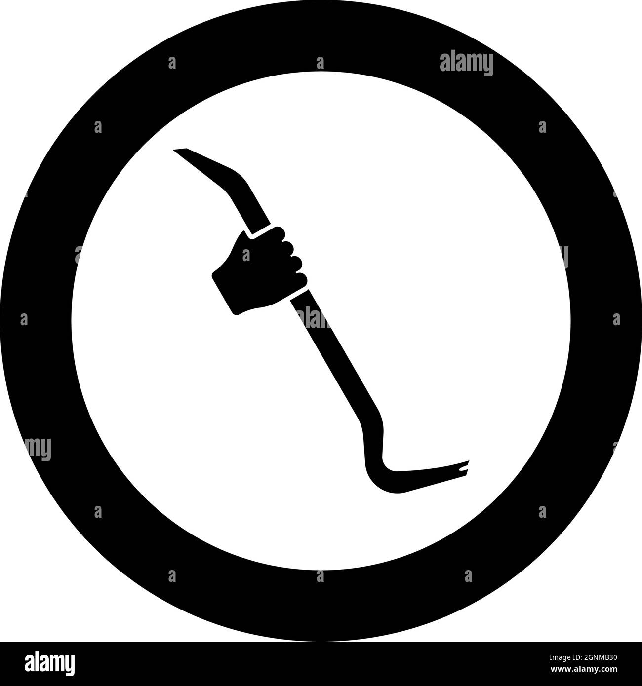 Crowbar in hand holding tool use Arm using Multifunctional utility bar ...