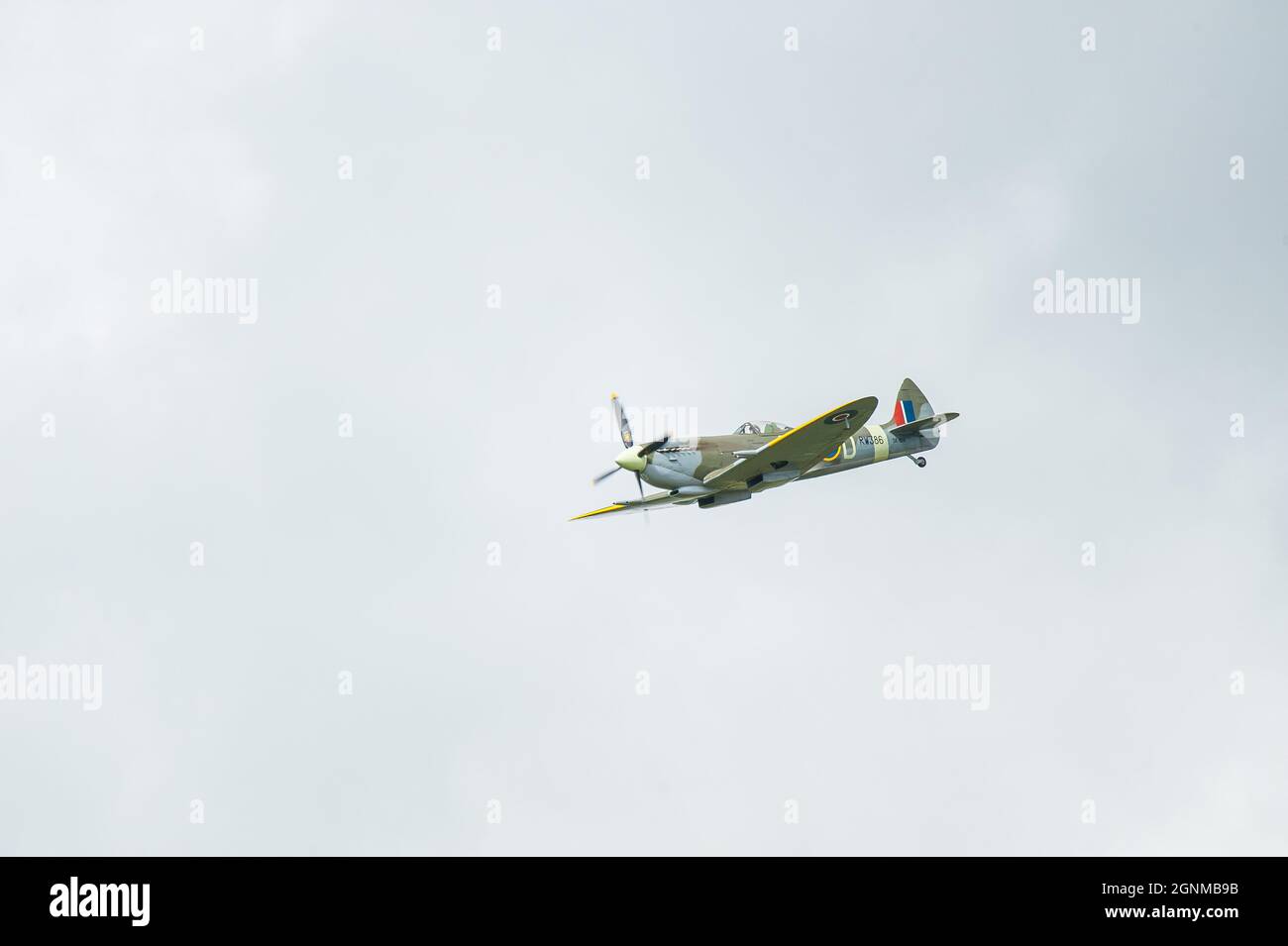 Gothenburg, Sweden - August 29 2009: Supermarine Spitfire Mk XVI SE-BIR ...