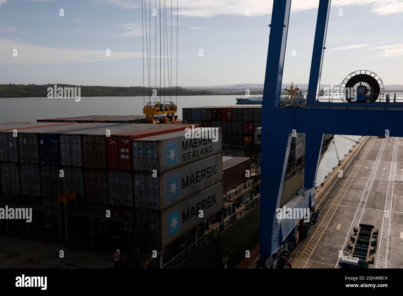 Mombasa main port in Kenya, Indian Ocean, East Africa Stock Photo - Alamy