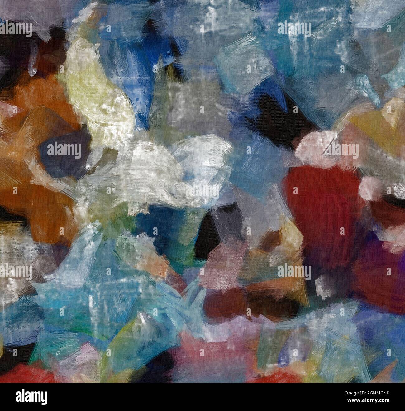 Abstract Painting Pastel Mediterranean Colors. 3D rendering Stock Photo ...