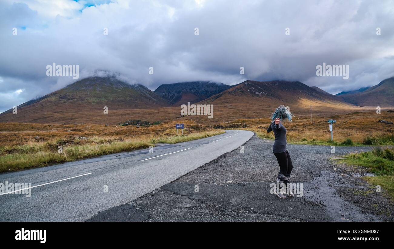 Scottish Highlands, Cuillin Range in the Isle of Skye Stock Photo - Alamy
