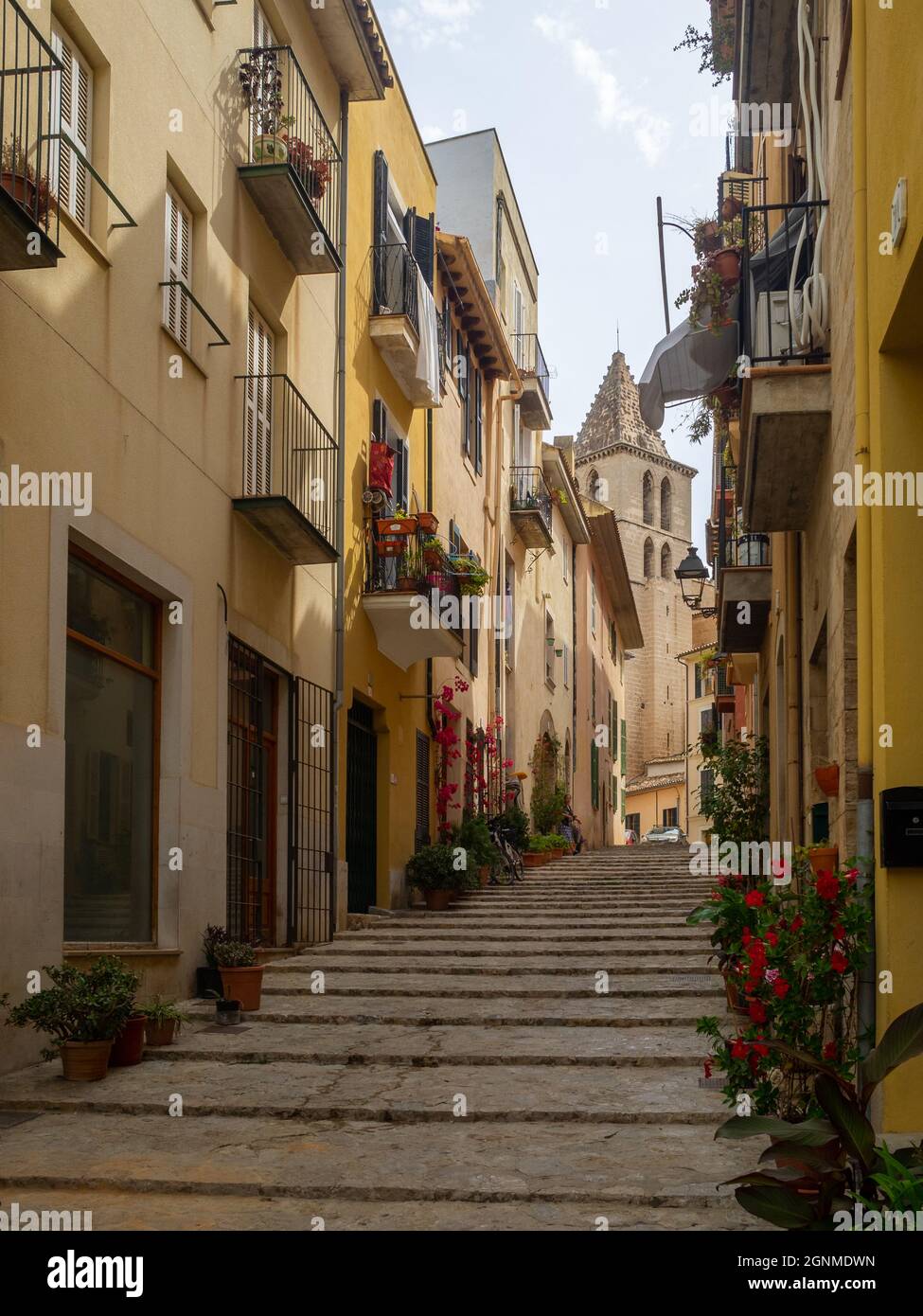 Old Palma street Stock Photo - Alamy