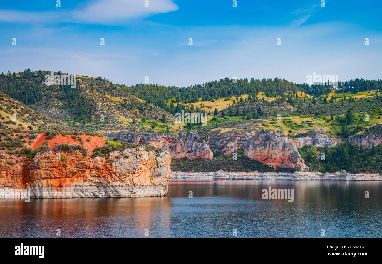 Yellowtail Dam across the Bighorn River in the Crow nation creates a ...