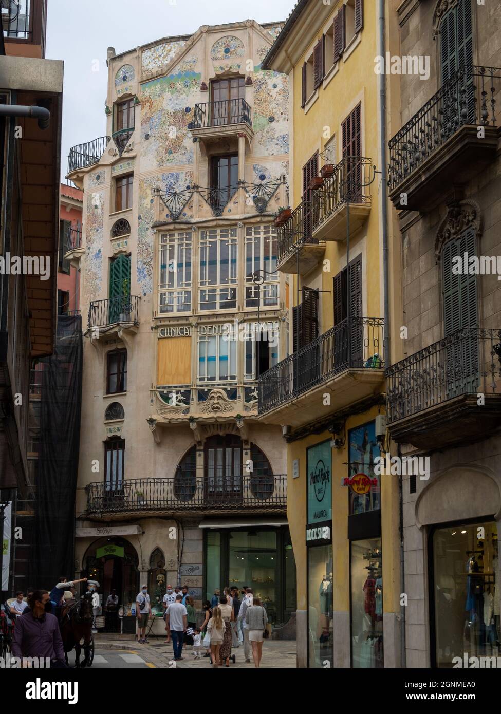 Art Nouveau building, Palma, Mallorca Stock Photo - Alamy