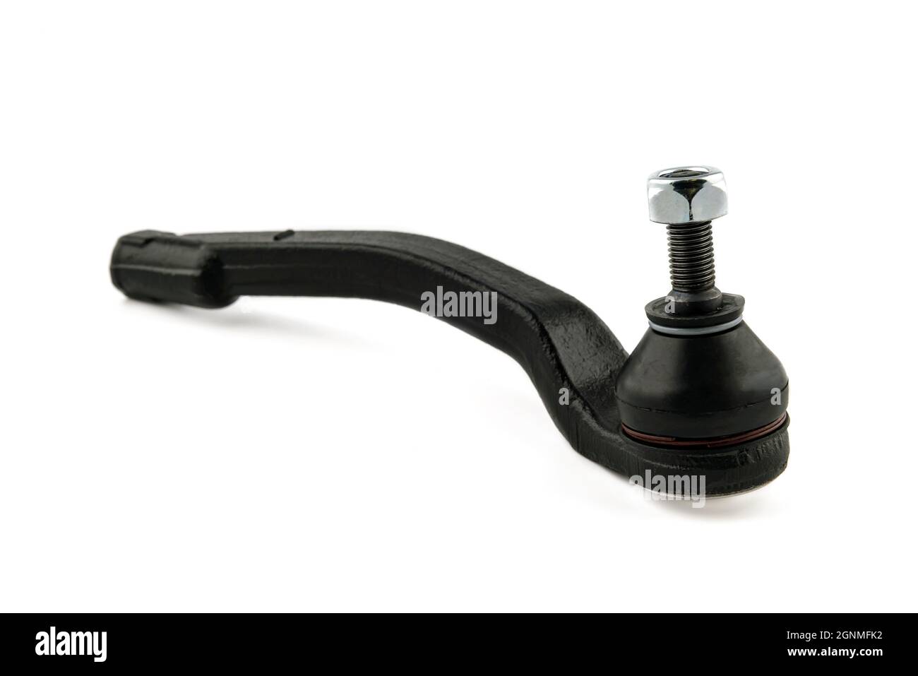 Automobile steering rod tip isolated on a white background Stock Photo ...