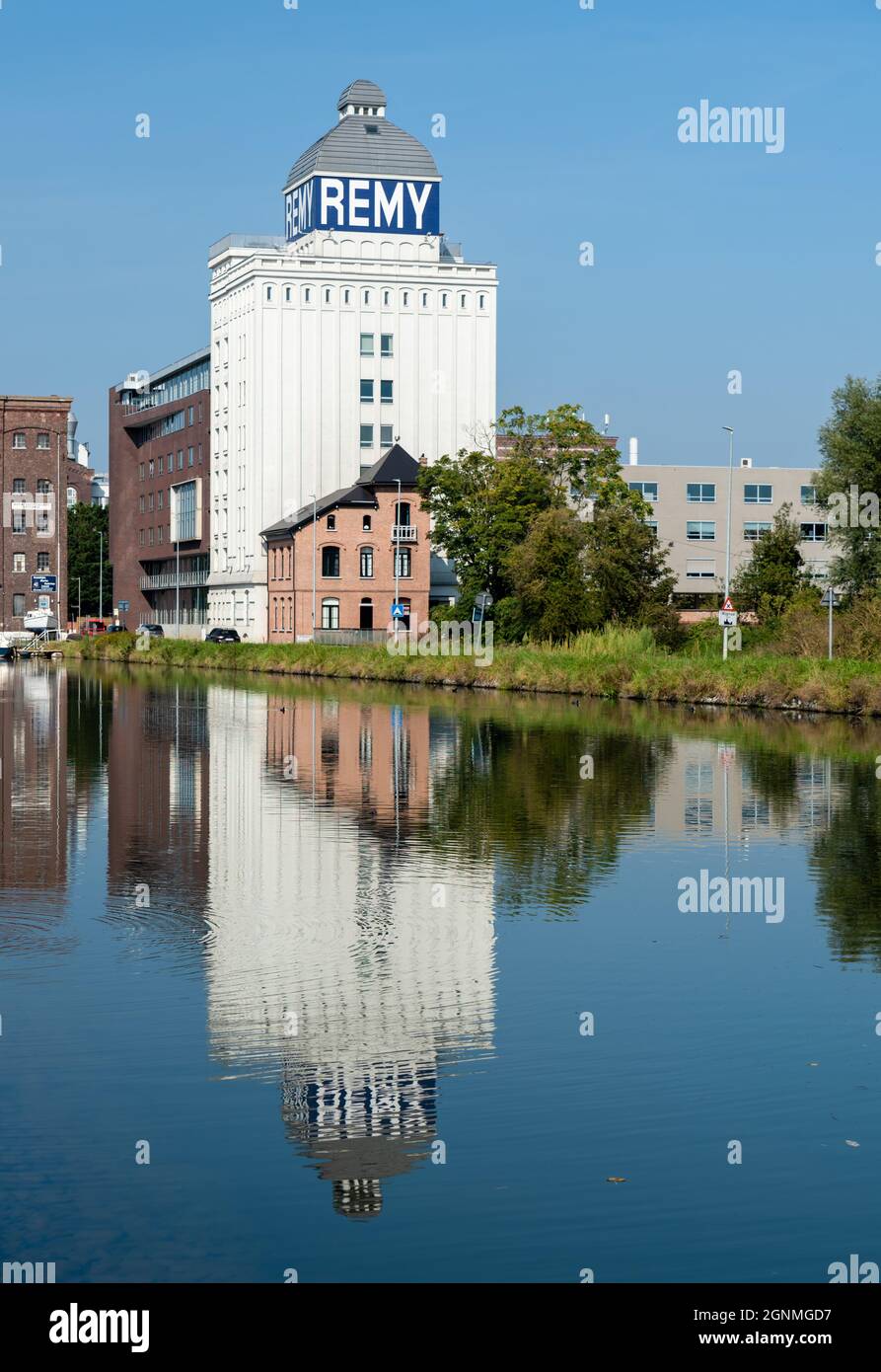 The industrial plant of the Remy company, producing rice starch ...