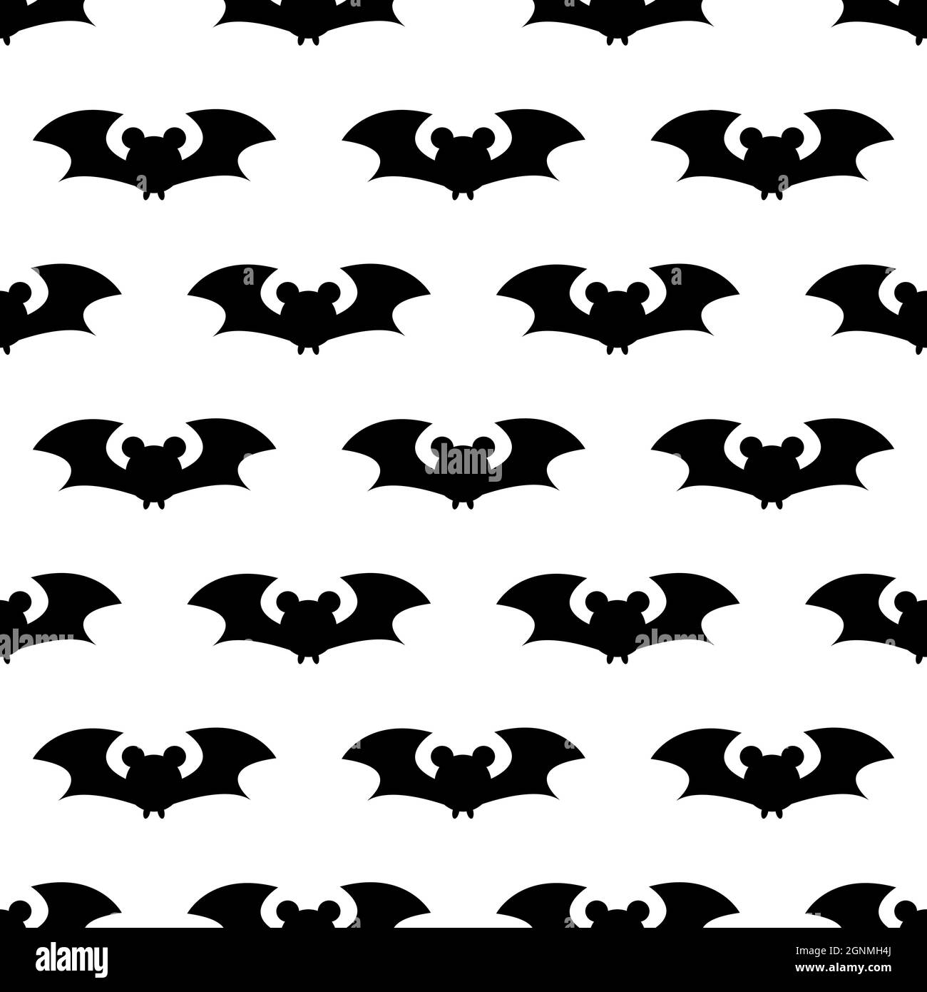 Seamless repeating pattern with Halloween symbols. Design of ...