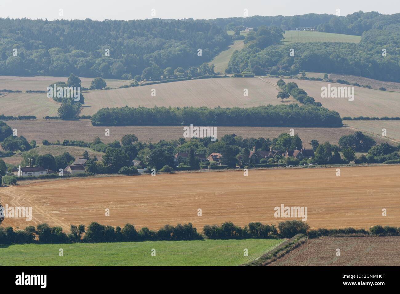 Dunstable, Bedfordshire, England, September 02 2021: Rural scene with a ...
