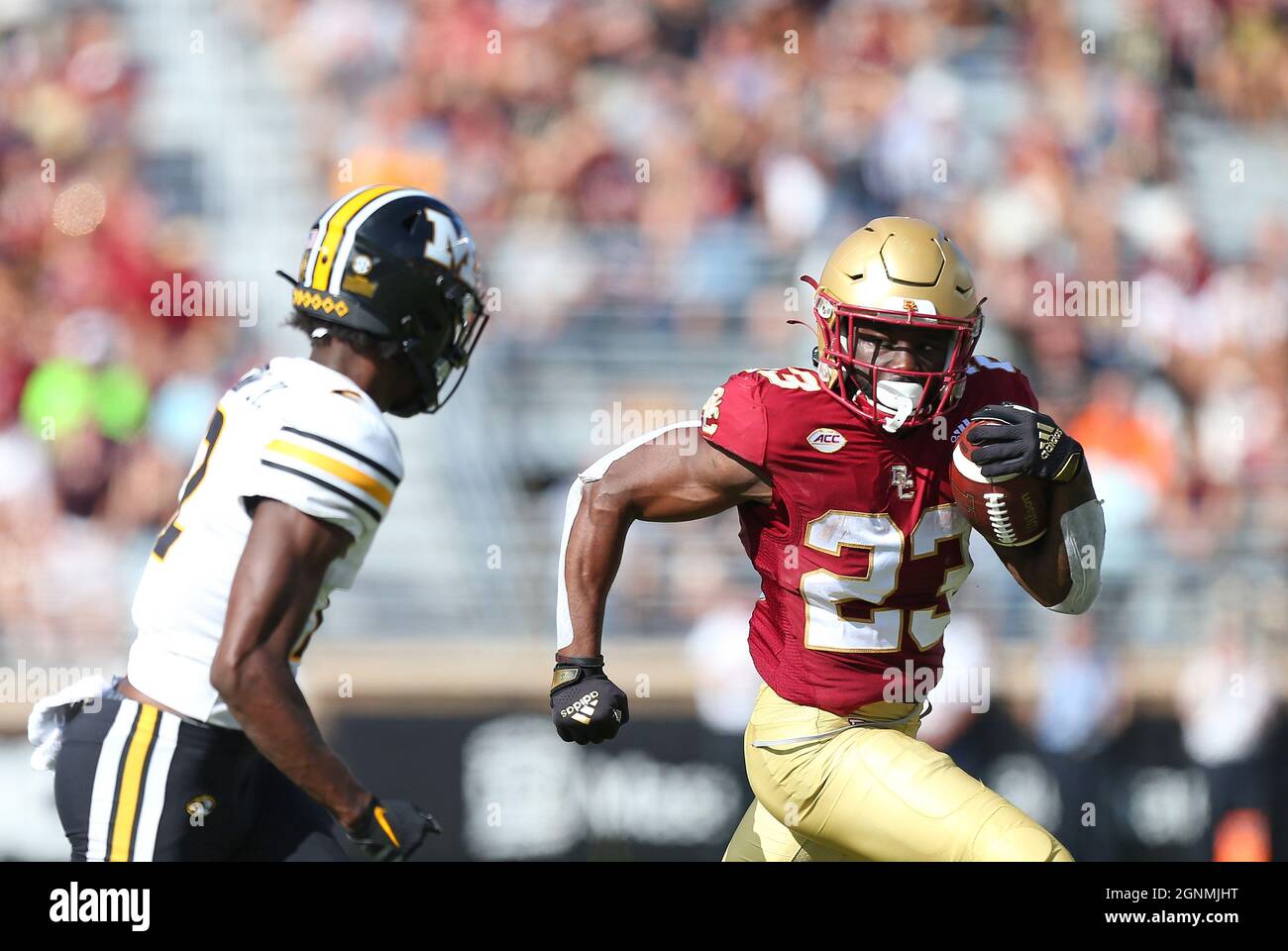 September 25, 2021; Chestnut Hill, MA, USA; Boston College Eagles ...