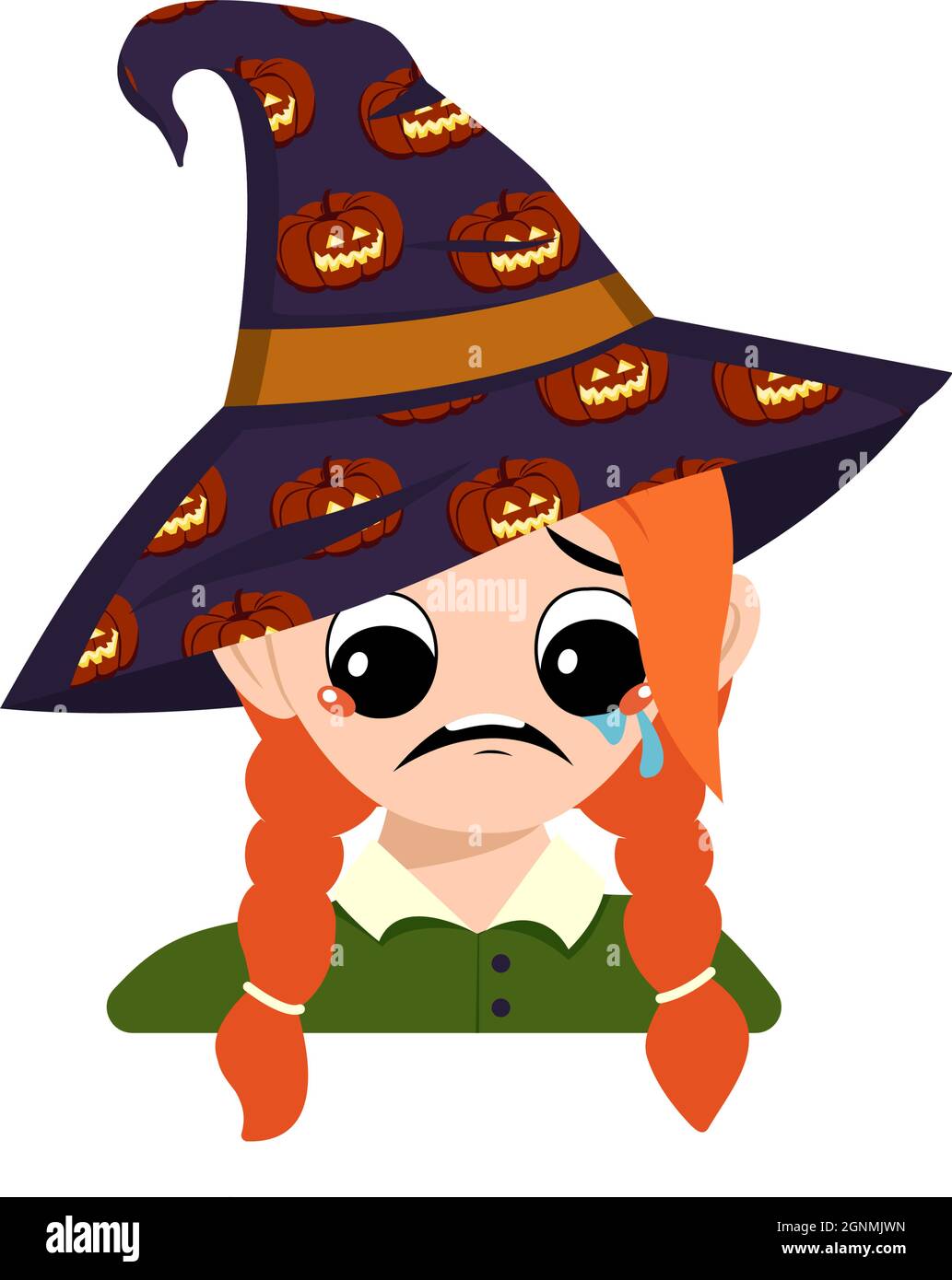 Woman party hat sad Stock Vector Images - Alamy