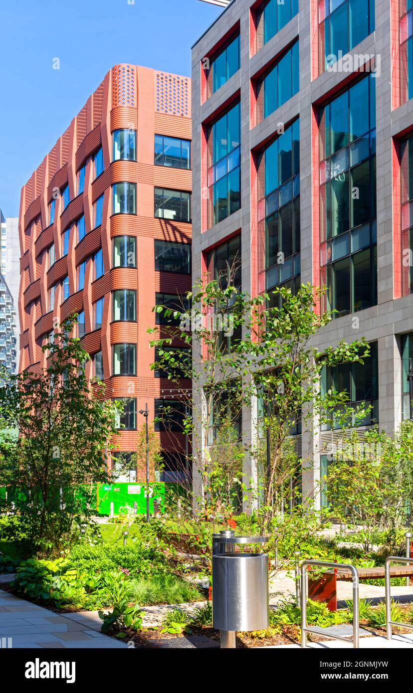 Public realm area next to the Three New Bailey and One New Bailey ...