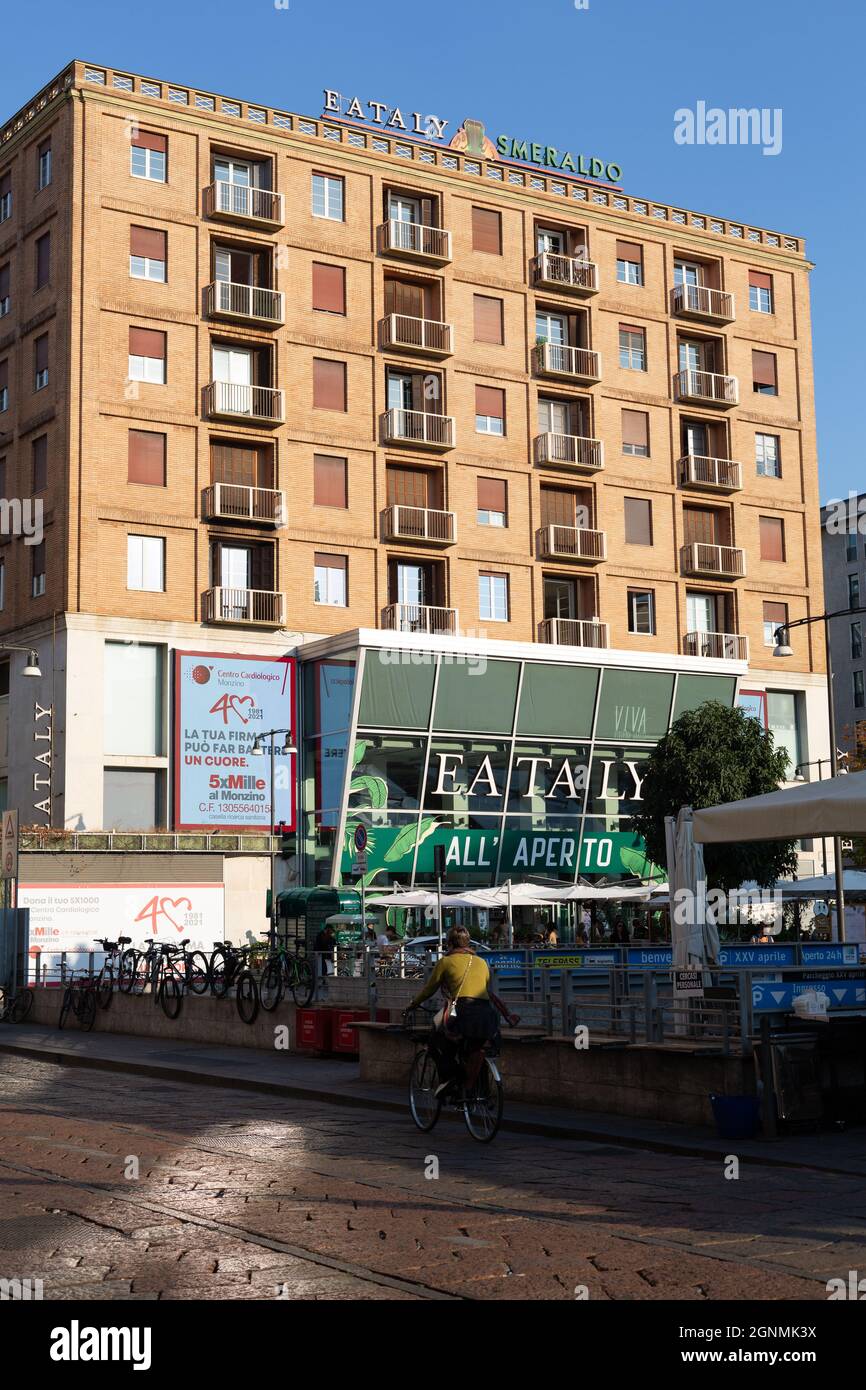 view of the entrance of Eataly, Milan Stock Photo - Alamy