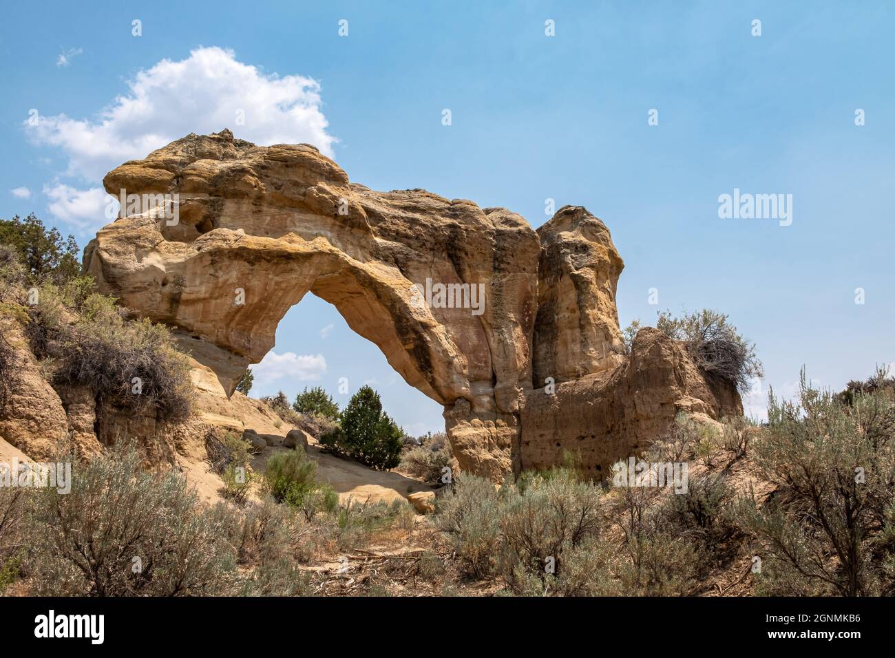 Arch Rock is the largest of the arches in the Aztec New Mexico area ...