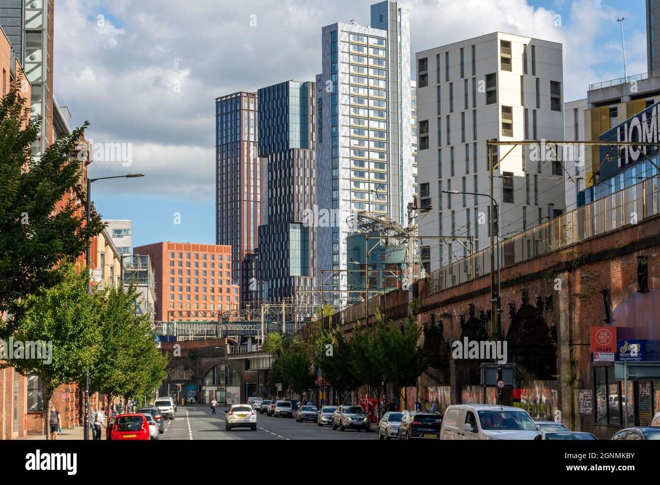 The Circle Square, Unite Students and Cambridge Street apartment blocks ...