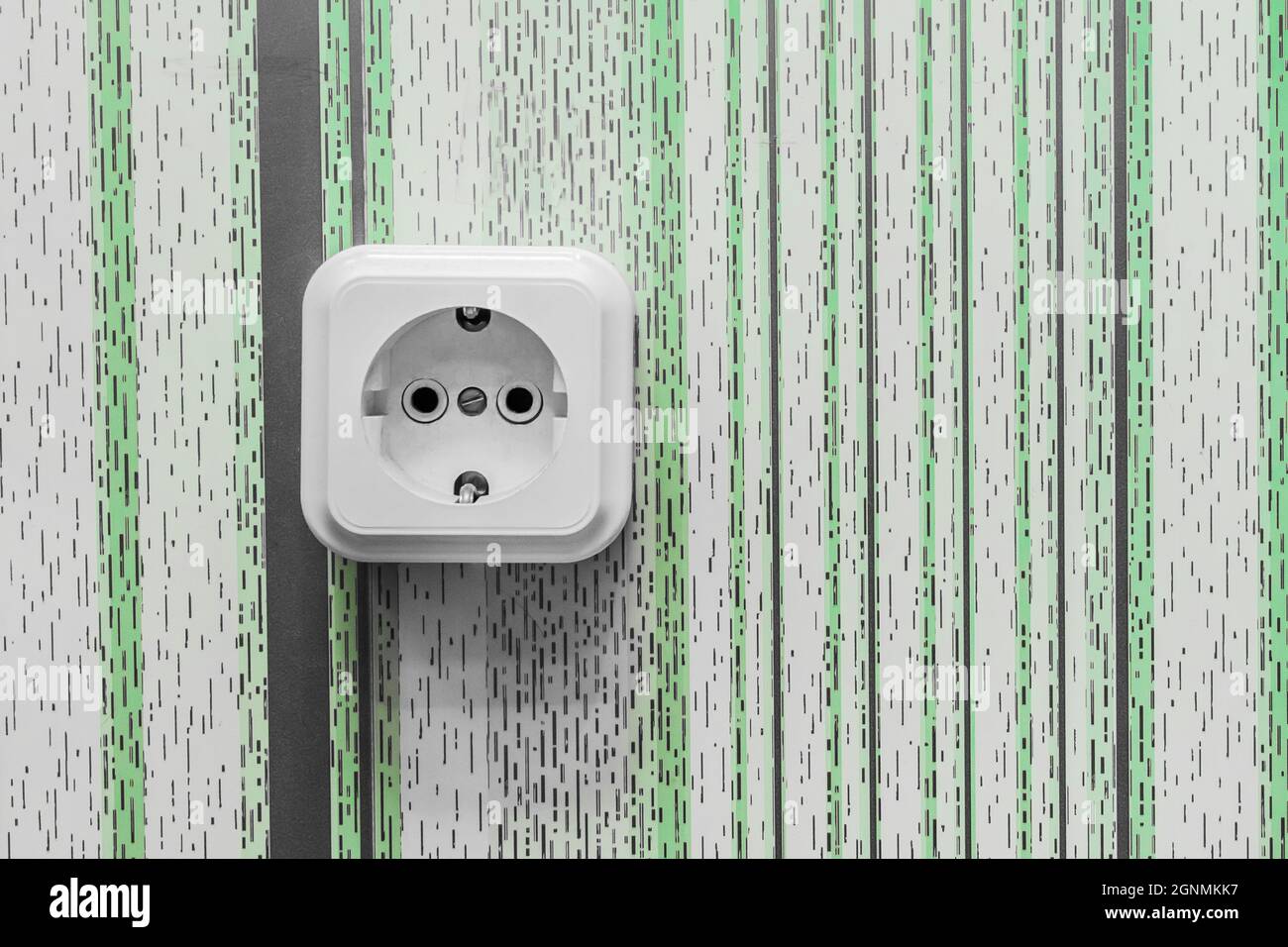 Electrical outlet plug wall power and energy, close-up Stock Photo - Alamy