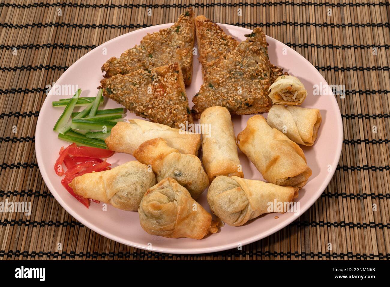 A selection of Chinese appetizer snacks Stock Photo - Alamy