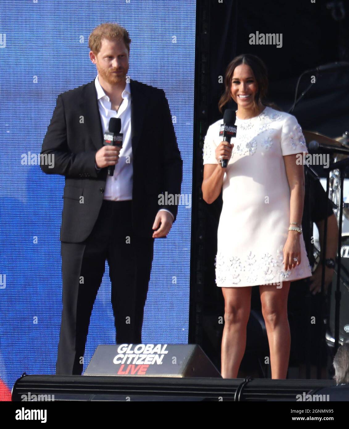 September 25, 2021, New York, New York, USA: PRINCE HARRY and MEGHAN ...
