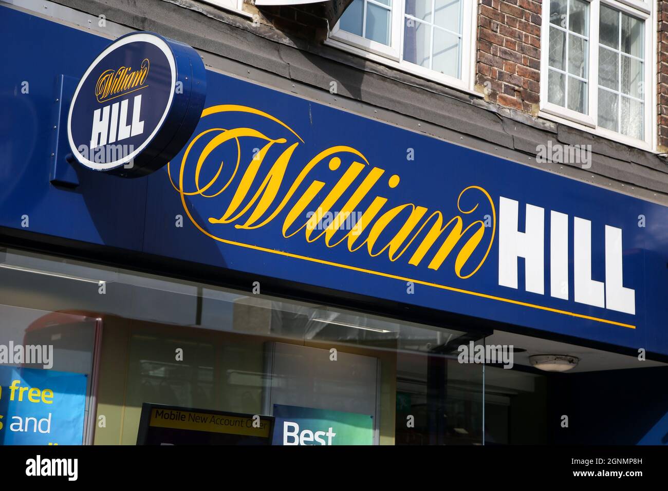 William Hill logo seen at one of their branches Stock Photo - Alamy