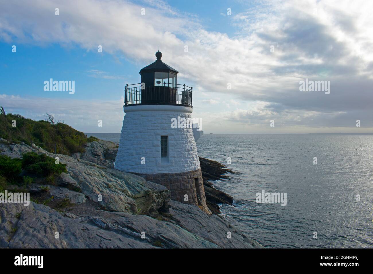 Castle Hill lighthouse in Newport, Rhode Island, overlooking ... Castle Hill lighthouse in Newport, Rhode Island, overlooking ...
