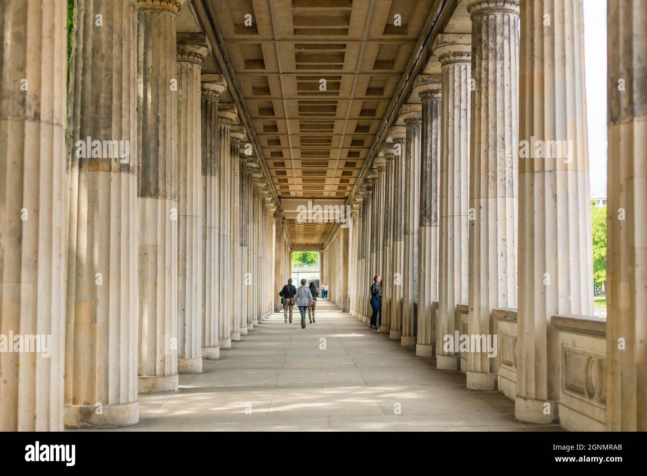Doric Columns in the Colonnade Courtyard outside the Alte ...