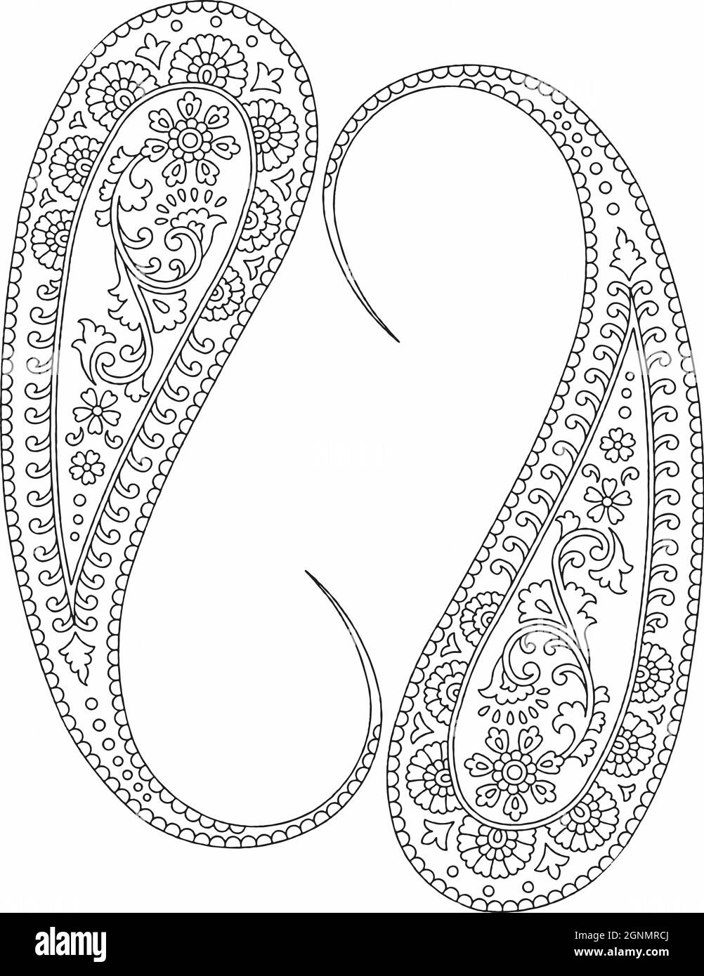 Saree pattern Black and White Stock Photos & Images - Alamy